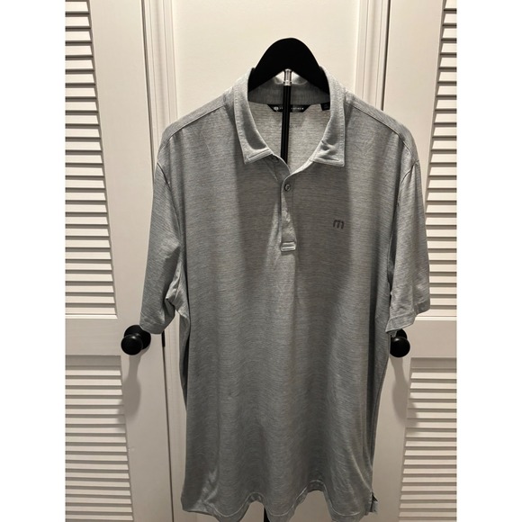 Travis Mathew | Shirts | Travis Mathew Mens Gray Heathered Polo Grand ...
